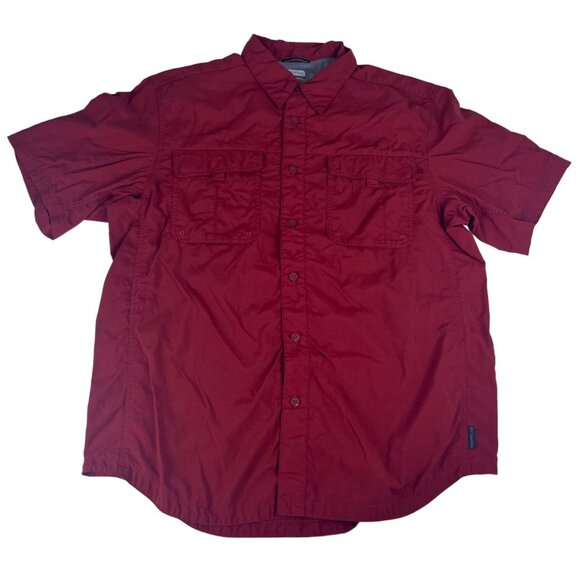 Columbia | Shirts | Columbia Titanium Trail Hiking Shirt Mens L Red ...